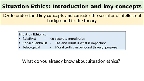 A-level Religious Studies (Edexcel) - Ethics topic 2 resources: Ethical ...