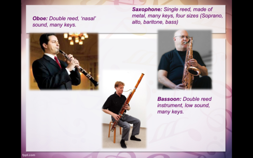 Instruments of the orchestra (22 slides including information, images ...