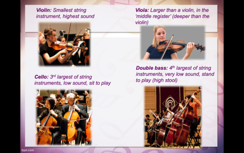 Instruments of the orchestra (22 slides including information, images ...
