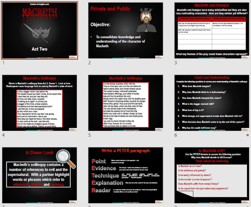 Macbeth – Act Two | Teaching Resources