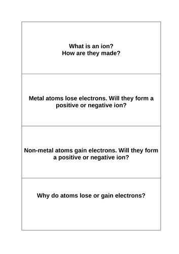Revision flash cards for AQA Trilogy Chemistry paper 1 | Teaching Resources