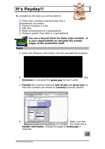 Spreadsheet \worksheets Bundle | Teaching Resources