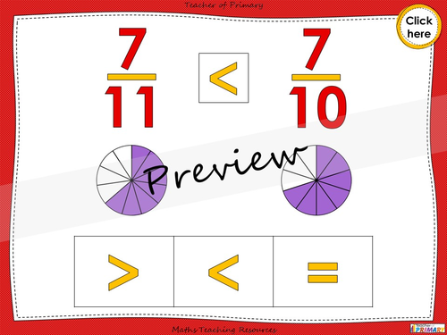 Comparing and Ordering Fractions - Year 5 | Teaching Resources