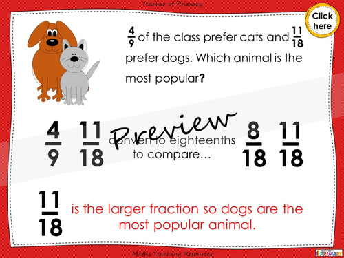 Comparing And Ordering Fractions Year 5 Teaching Resources