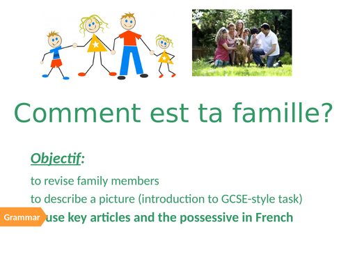 MODULE 1 MOI, MA FAMILLE ET MES AMIS (AQA GCSE, theme 1) | Teaching ...