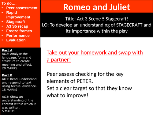 Romeo and Juliet- Full Unit of Work | Teaching Resources