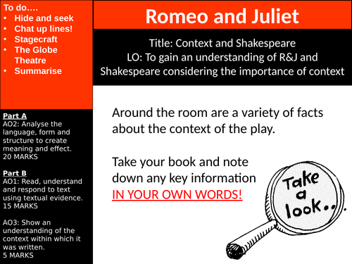 Romeo and Juliet- Full Unit of Work | Teaching Resources
