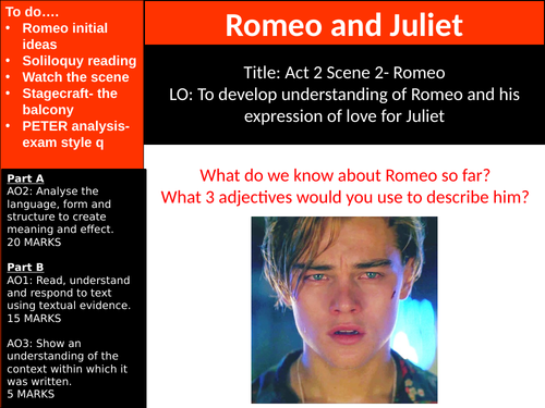 Romeo and Juliet- Full Unit of Work | Teaching Resources