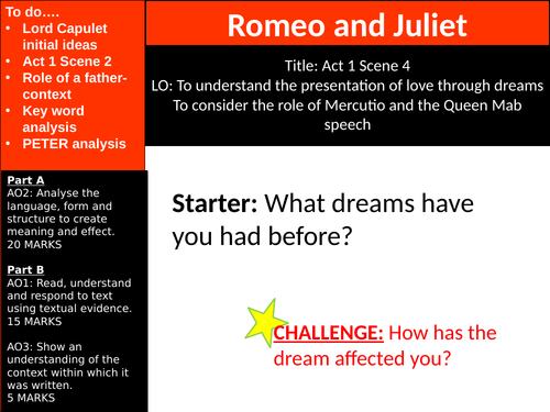 Romeo and Juliet- Full Unit of Work | Teaching Resources