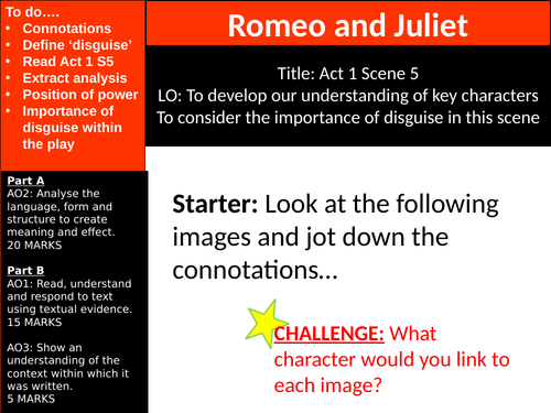 Romeo and Juliet- Full Unit of Work | Teaching Resources