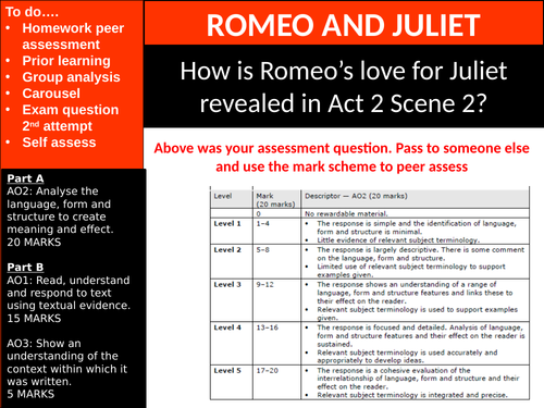 Romeo and Juliet- Full Unit of Work | Teaching Resources