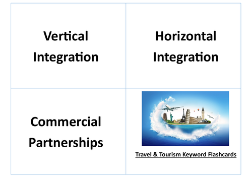 BTEC Travel &Tourism Keyword Flashcards | Teaching Resources