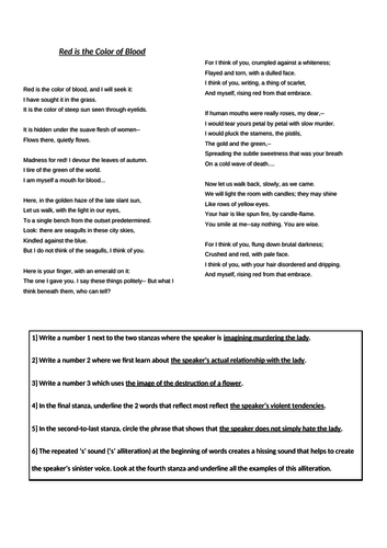 3 Lessons - Gothic Poems (2 Poetry Reading Lessons and 1 Poetry Writing ...