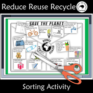 Reduce Reuse Recycle Sorting Activity | Teaching Resources