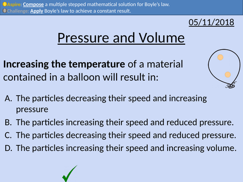 GCSE Physics: Pressure and Volume | Teaching Resources