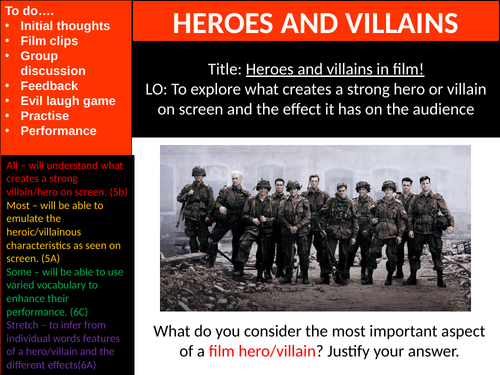 Heroes and Villains | Teaching Resources