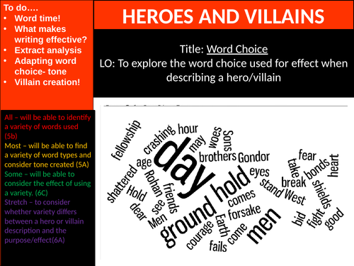 Heroes and Villains | Teaching Resources