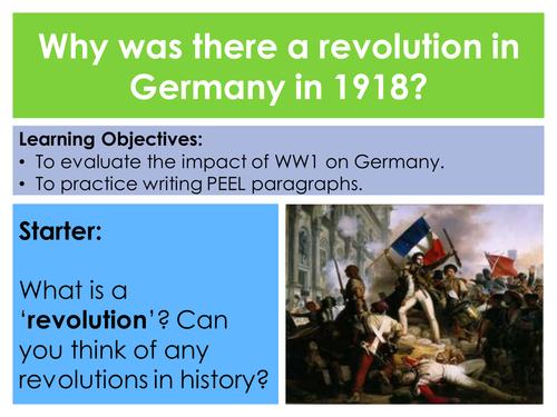 GCSE 9-1 Edexcel Key Topic 1: The Weimar Republic, 1918 - 29 | Teaching ...