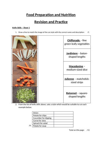 The Complete Package of Revision Worksheets for AQA FPN | Teaching ...