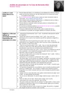 AQA A2 PONCIA character analysis notes for 'La Casa de Bernarda Alba ...