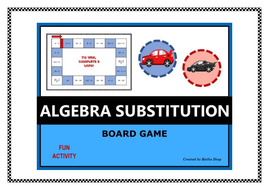 Algebra Substitution Board Game | Teaching Resources