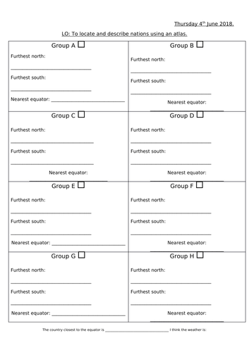 KS2 Geography 2018 World Cup location knowledge lessons | Teaching ...