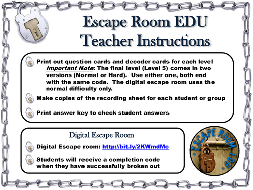 World War 2 Escape Room | Teaching Resources