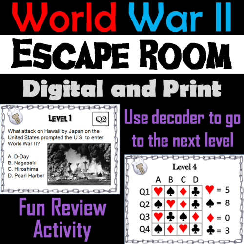 World War 2 Escape Room | Teaching Resources