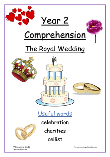 Royal Wedding - Year 2 Reading Comprehension | Teaching Resources