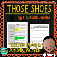 Those Shoes by Maribeth Boelts Lesson Plan and Activities | Teaching ...