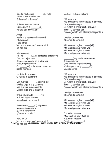 Kevin Karla y La Banda - New Rules (Originally by Dua Lipa) | Teaching ...