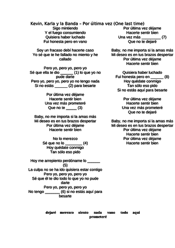 Kevin, Karla y la Banda - One last time (Originally by Ariana Grande ...