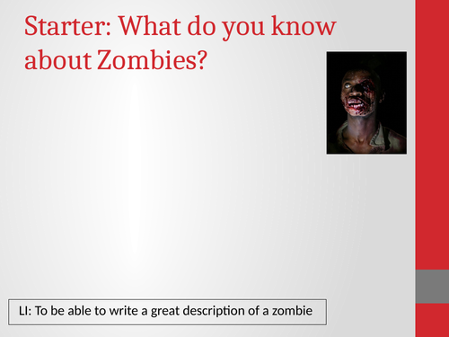 Creative Writing - Zombies | Teaching Resources
