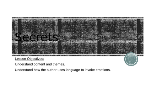 Secrets - Bernard Maclaverty | Teaching Resources