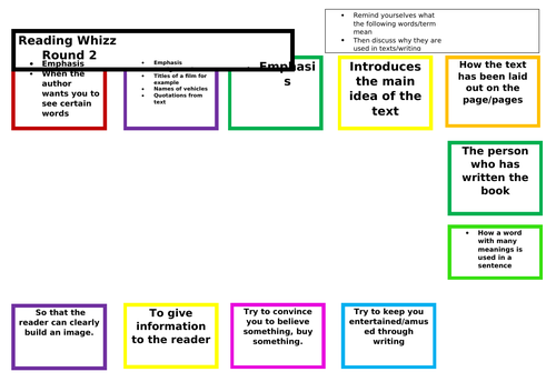 Reading question stems Year 6 | Teaching Resources