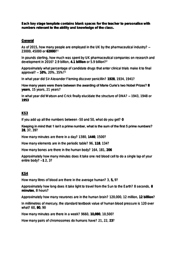 National Numeracy Day Lesson/Assembly Plan with resources for key ...
