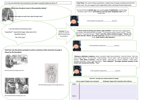 ACC Stave 2 Scrooge's Transformation | Teaching Resources