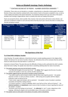 Notes on AS Elizabeth Jennings Selection (Poems 17-32) [Excludes ...