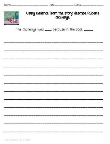 A Bike Like Sergio's by Maribeth Boelts 4-5 Day Lesson Plan and ...