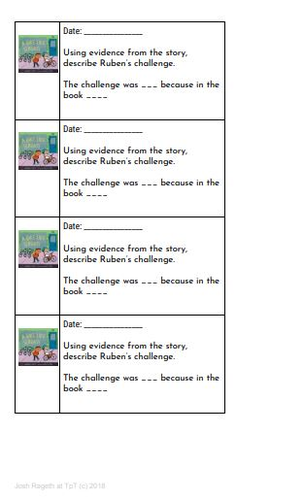 A Bike Like Sergio's by Maribeth Boelts 4-5 Day Lesson Plan and ...