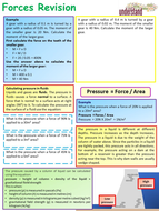AQA 1-9 GCSE Physics (Science) Forces Revision Workbook | Teaching Resources