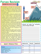 AQA 1-9 GCSE Physics (Science) Forces Revision Workbook | Teaching Resources