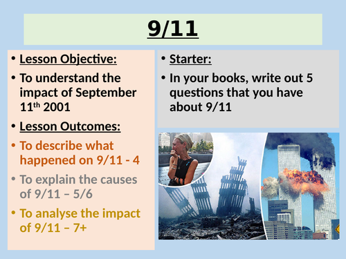 New OCR A: 9/11 | Teaching Resources