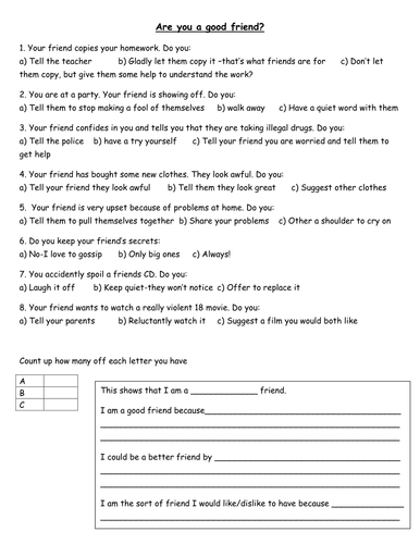 PSHE- Friendship | Teaching Resources