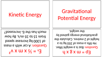 GCSE Physics Equation Flash Cards NEW 9-1 | Teaching Resources