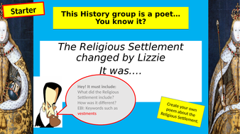 Elizabeth GCSE History 9-1 Religion Revision | Teaching Resources