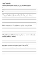 Consent lesson - PSHE KS3 / KS4 | Teaching Resources