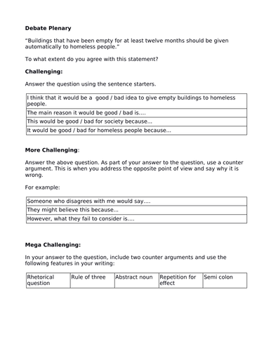 Homelessness - Being Homeless PSHE | Teaching Resources