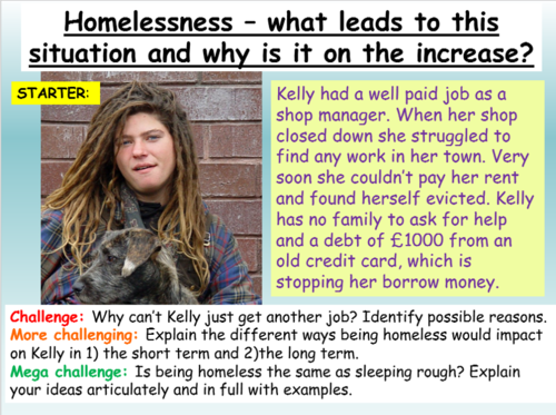 Homelessness - Being Homeless PSHE | Teaching Resources