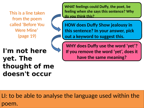 Poetry Anthology Lesson - Before You Were Mine | Teaching Resources